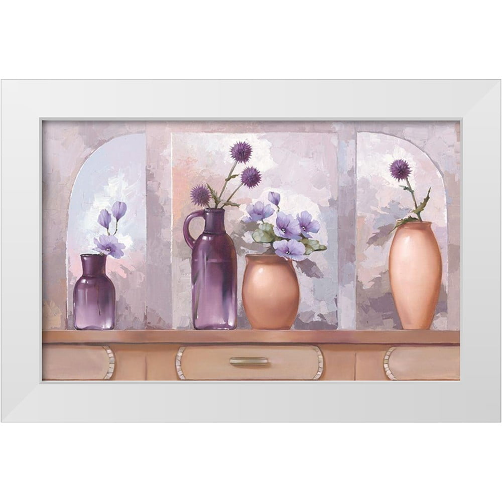 Babichev 32x21 White Modern Wood Framed Museum Art Print Titled - COMP LILAC KITCHEN - Walmart.com