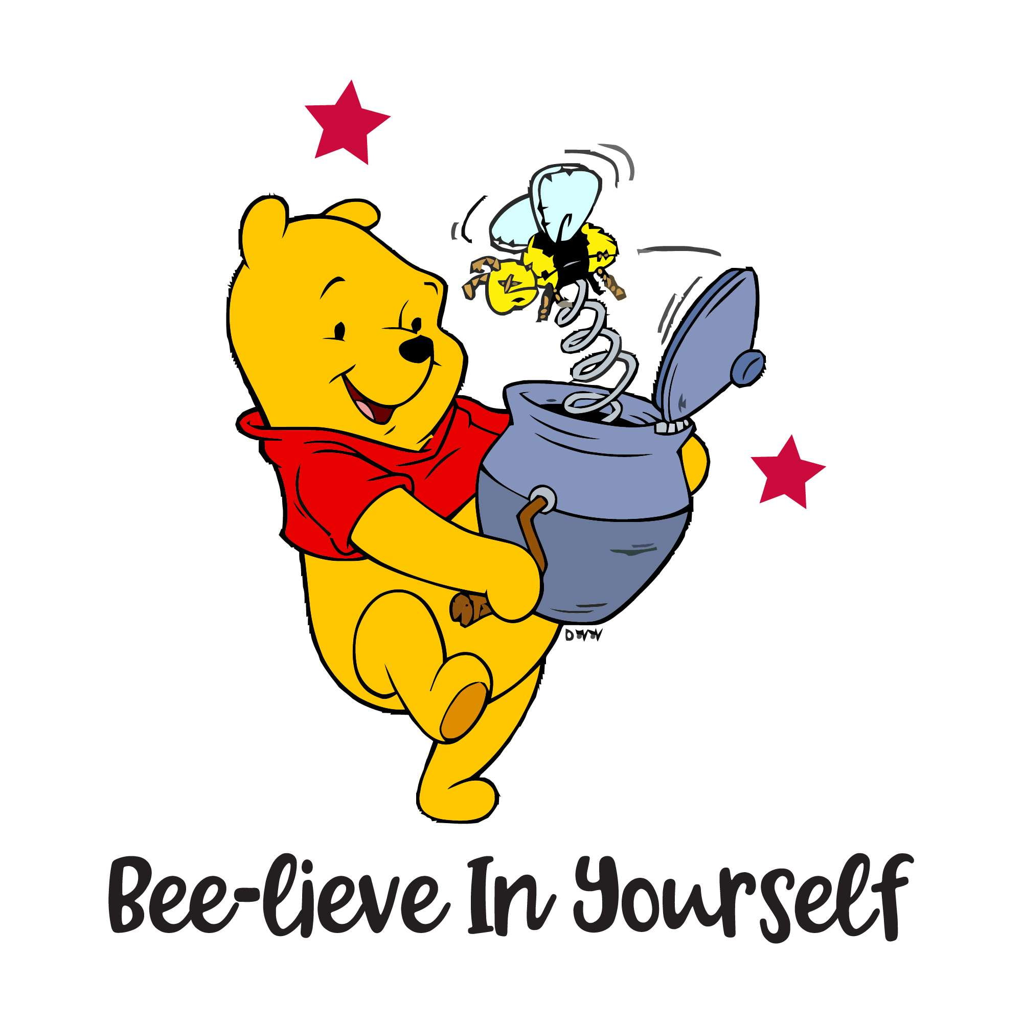 Babies Bee-lieve in yourself Cute Cartoon Wall Decal Decoration Bee ...