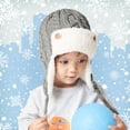 Babies Kids Winter Knit Hat With Thick Warm Ear Soft Yarn Hats For Cold ...