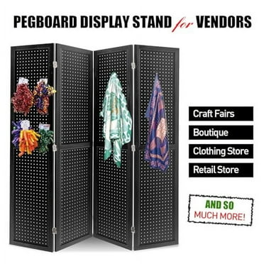 gfbd Room Divider Freestanding Gridwall 4 Panel Folding Display Board ...