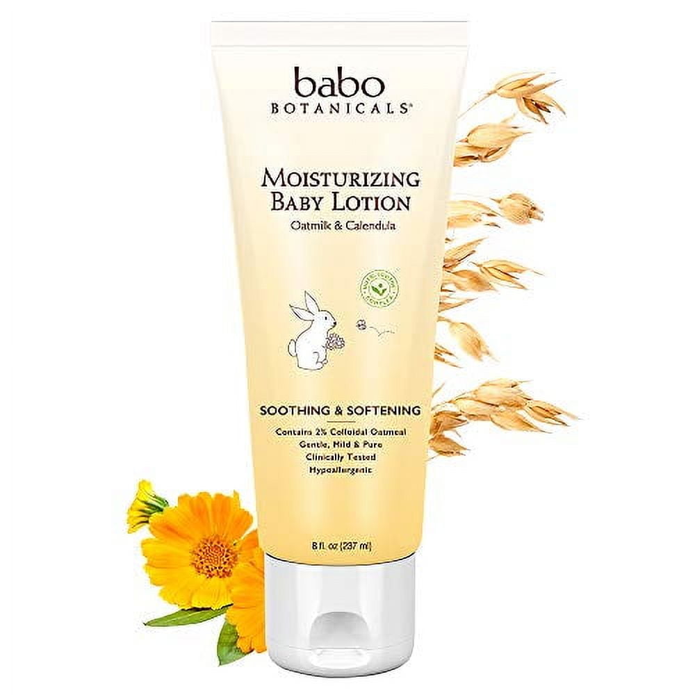 Babo Botanicals Moisturizing Lotion - Face & Body Plant-Based Lotion for Babies, Kids & Adults ...