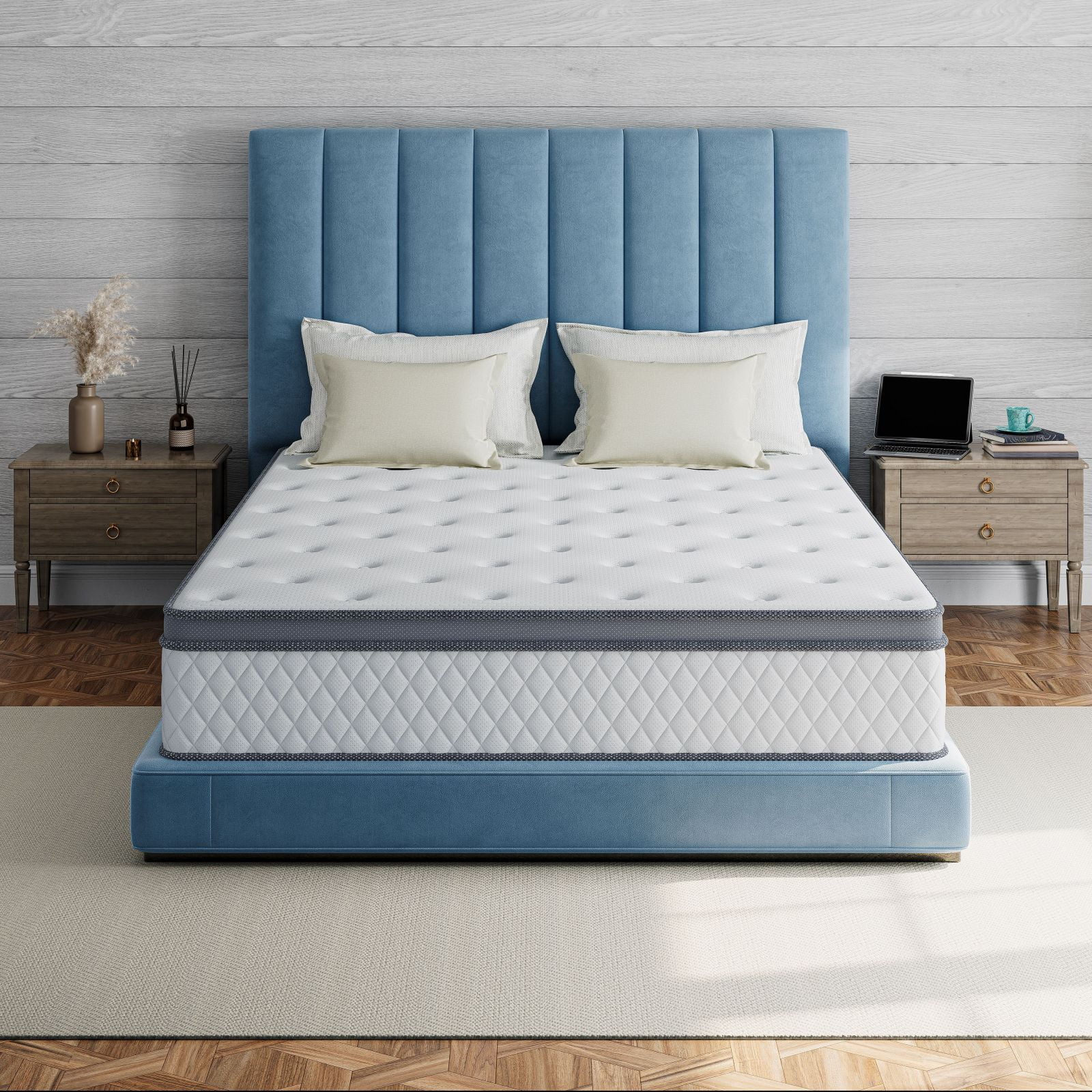 Babo Care 10 Inch Memory Foam and Innerspring Hybrid Mattress – Full ...