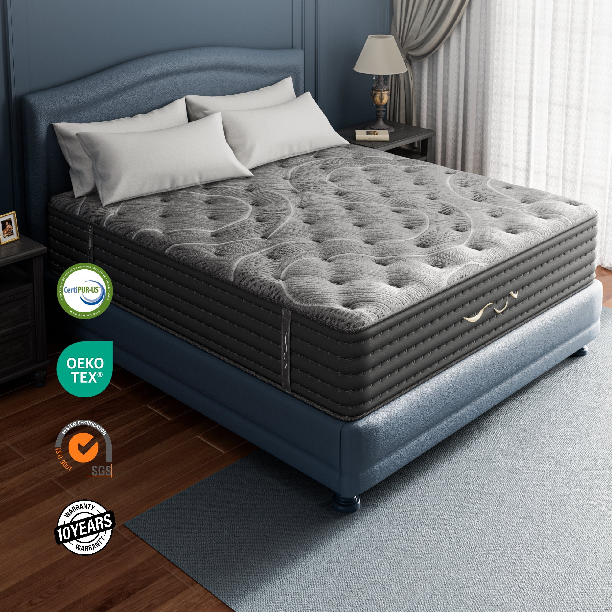Babo Care Queen Size Hybrid Mattress,14 Inch Double Sided with Cooling ...