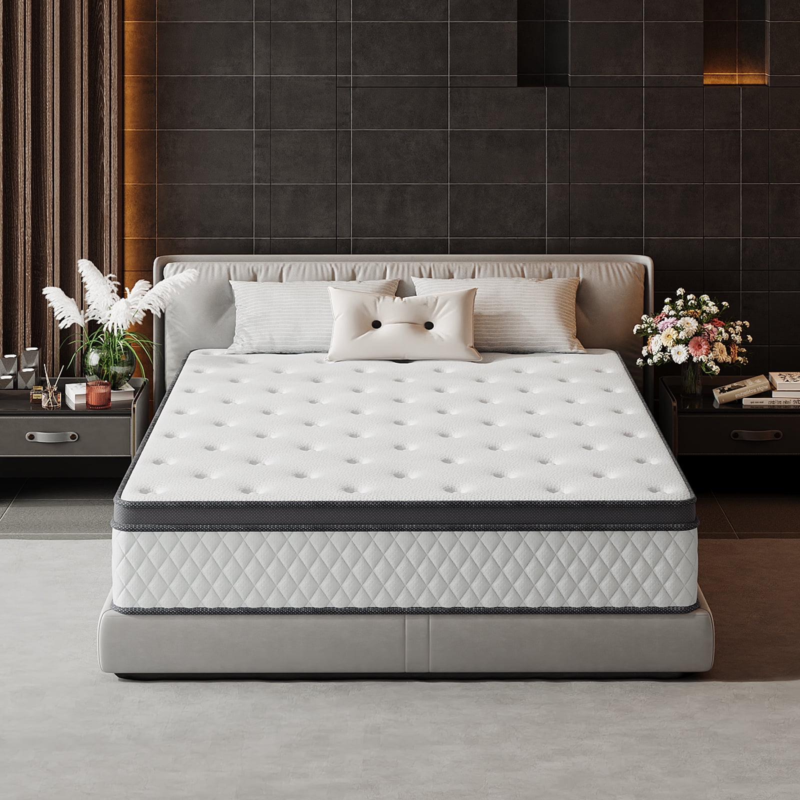 Babo Care Twin Mattress,12 Inch Medium Hybrid Mattress,Cooling Gel ...