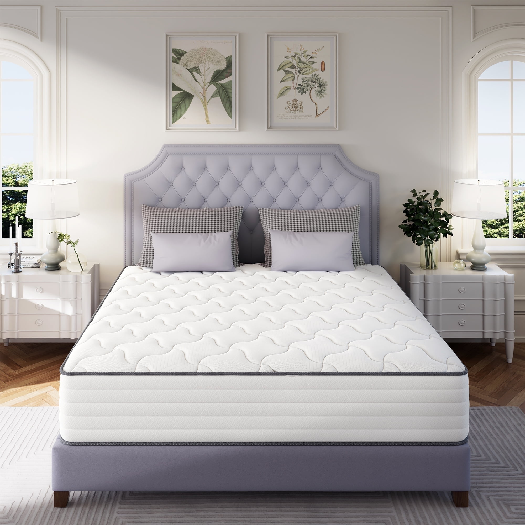 Babo Care Twin Size,8" Hybrid Memory Foam Mattress Spring Mattress In a ...
