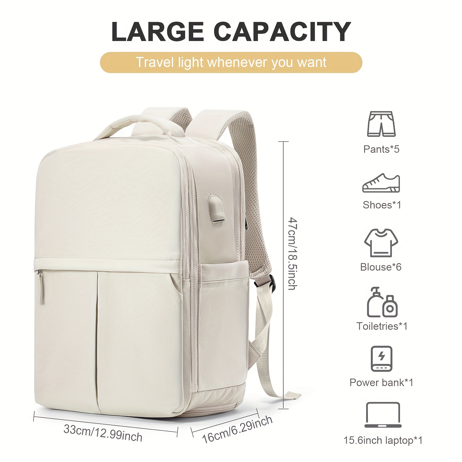 Babo backpack female simple commuter travel computer backpack niche ...