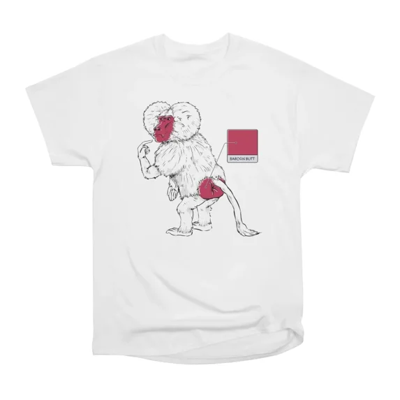 Baboon Butt Color T-Shirt Tee Gift For Him Merch For Her Apparel For ...