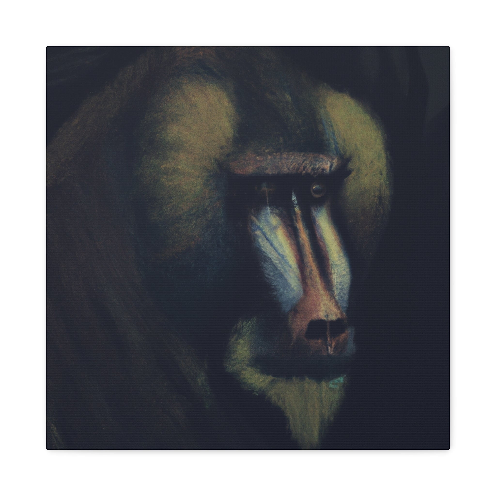 Baboon in Baroque - Canvas - Walmart.com
