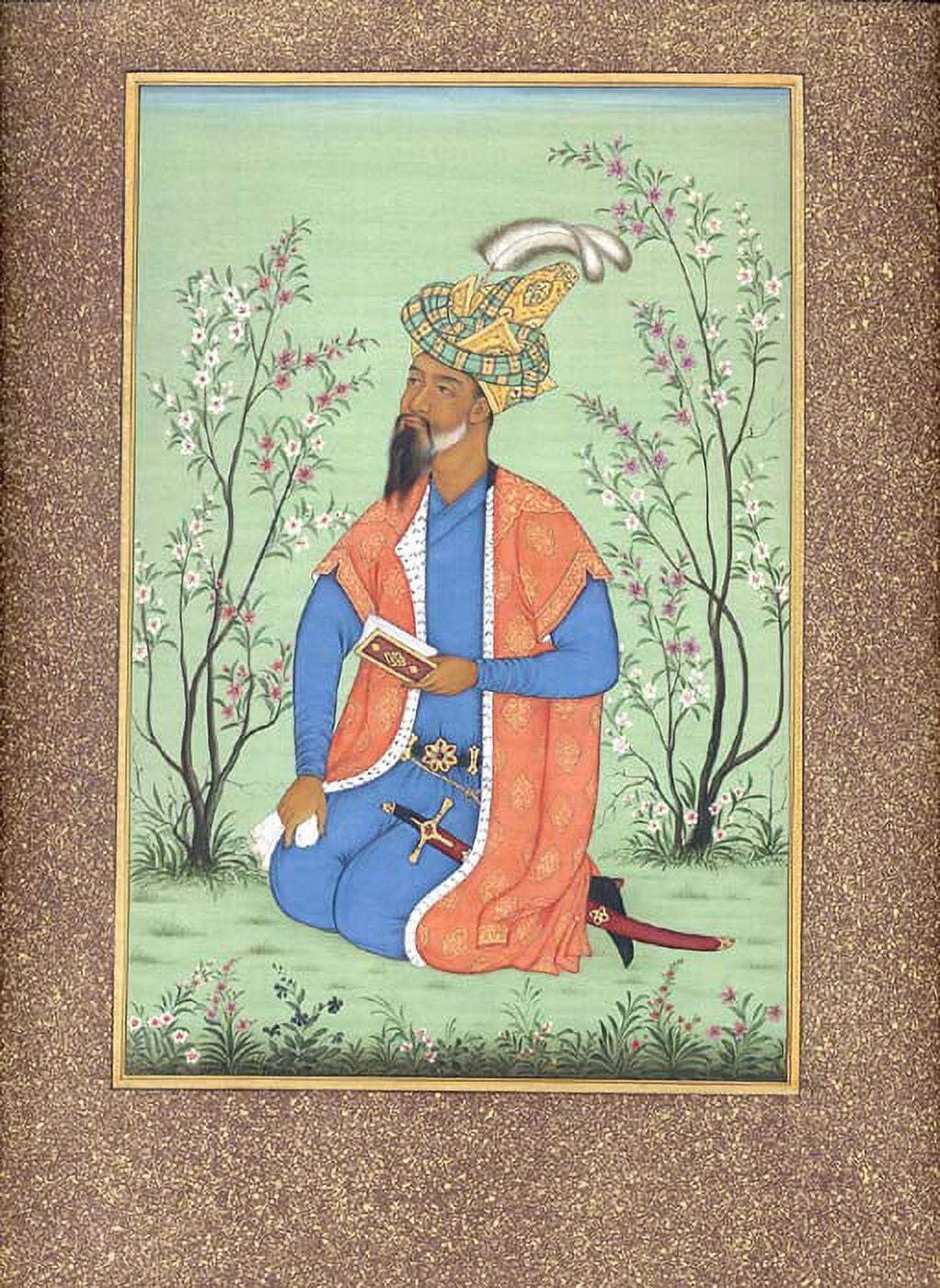Babur - Founder of the Mughal Dynasty - Miniature Painting On Paper ...
