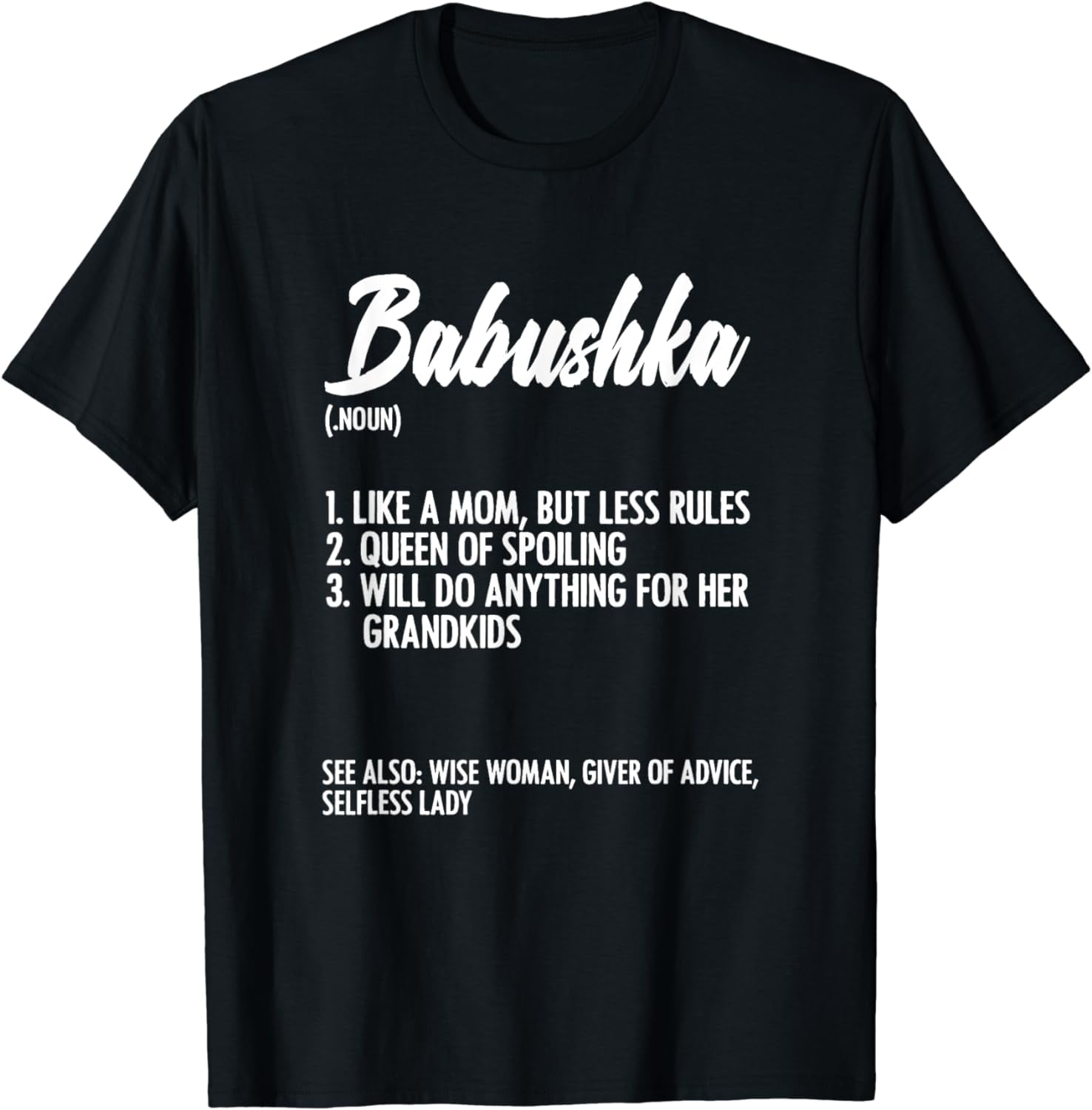 Babushka Definition - Grandmother Mother Russian Grandma T-Shirt ...