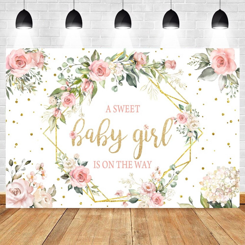 Baby 1st Birthday Boho Backdrop for Photography Rainbow Sunshine Flower ...