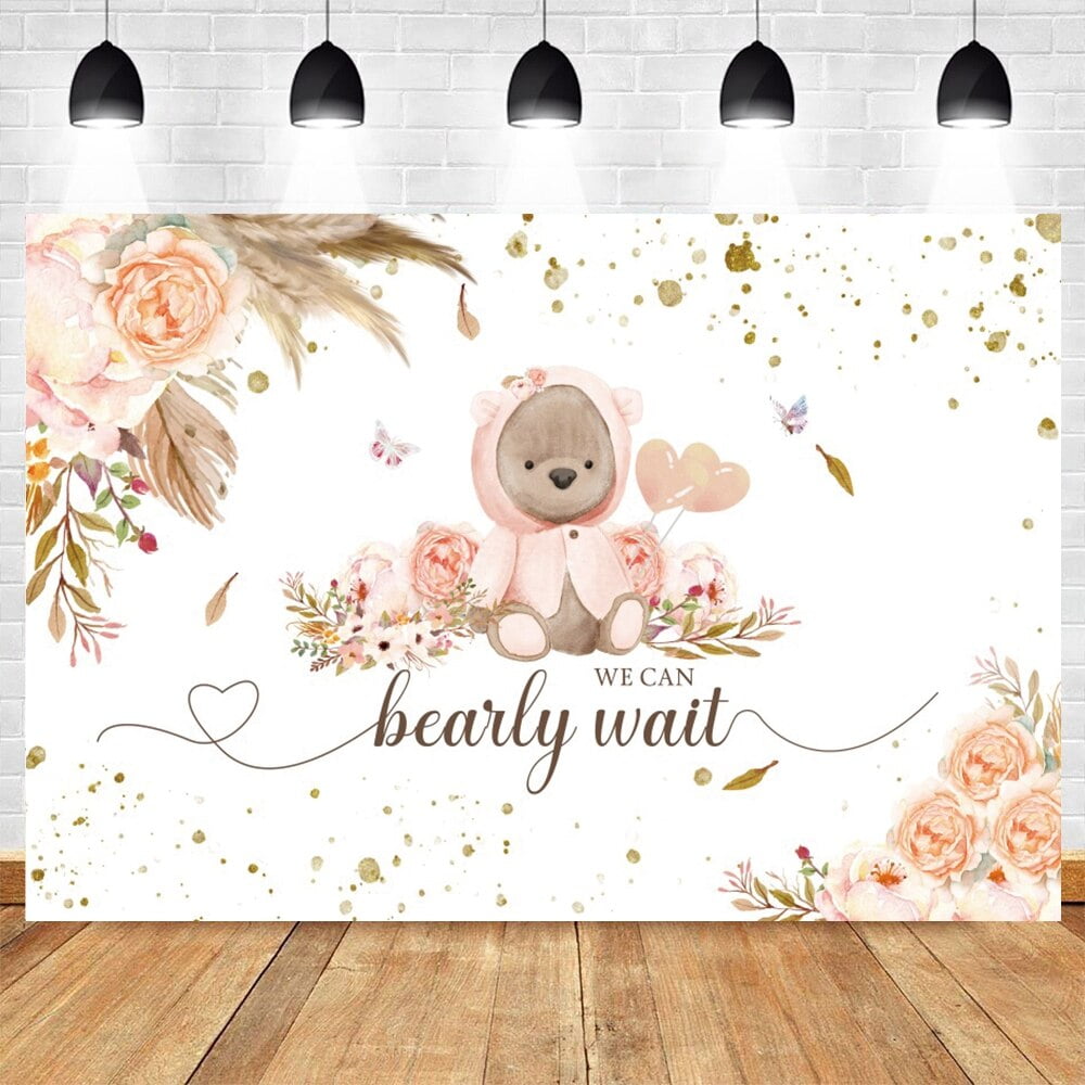 Baby 1st Birthday Boho Backdrop for Photography Rainbow Sunshine Flower ...