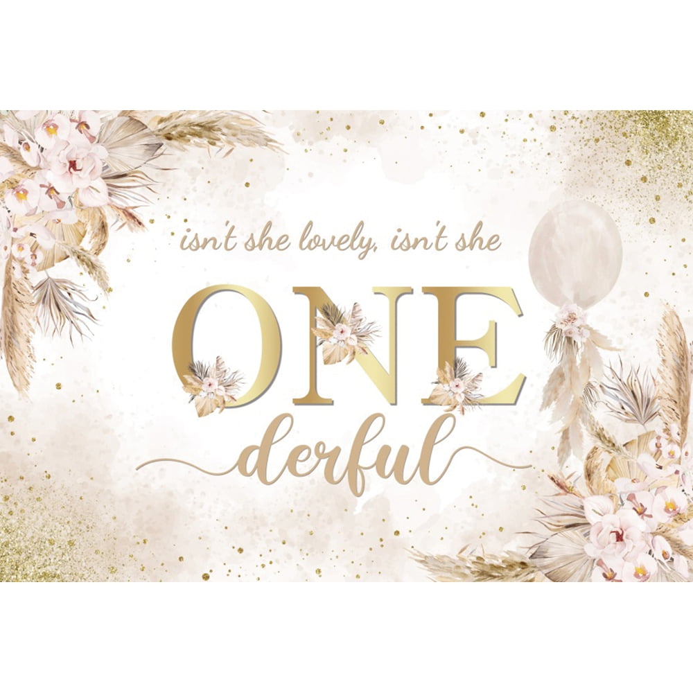 Baby 1st Birthday Boho Backdrops Photography Sunshine Flower Butterfly ...
