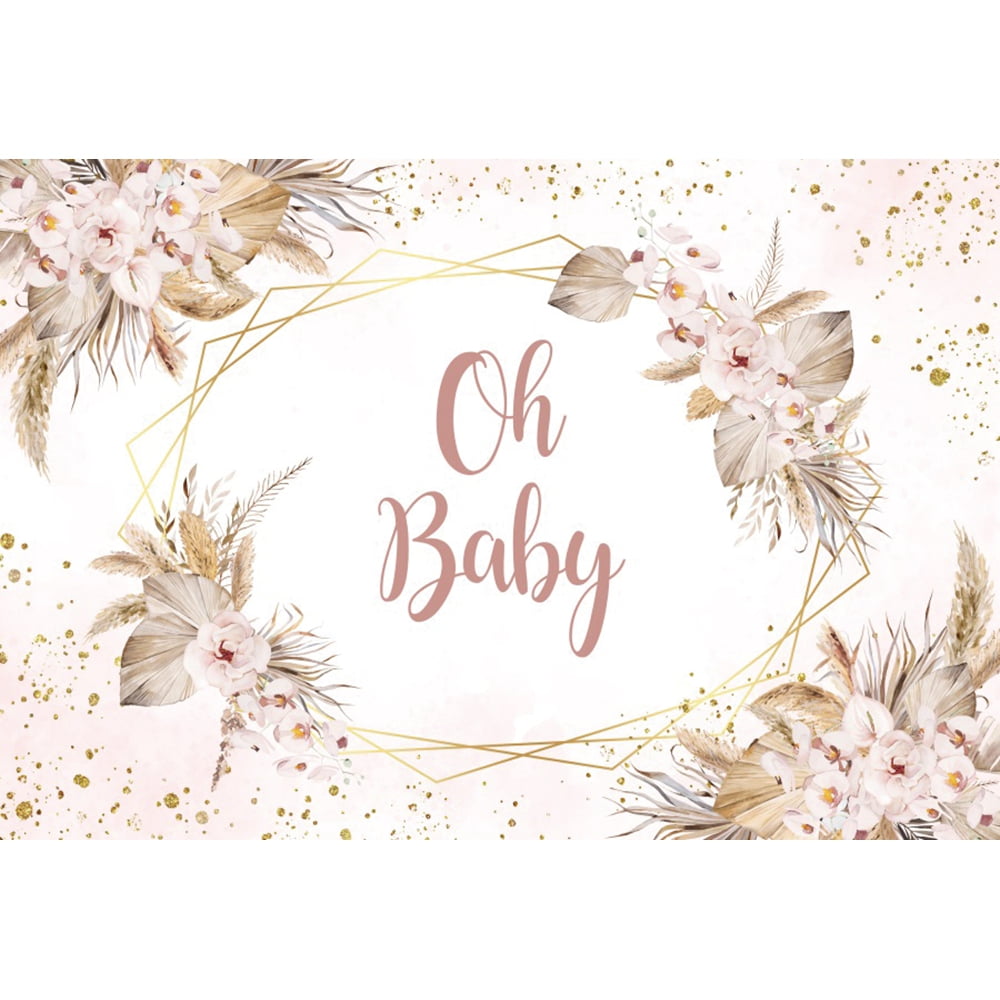 Baby 1st Birthday Boho Backdrops Photography Sunshine Flower Butterfly ...