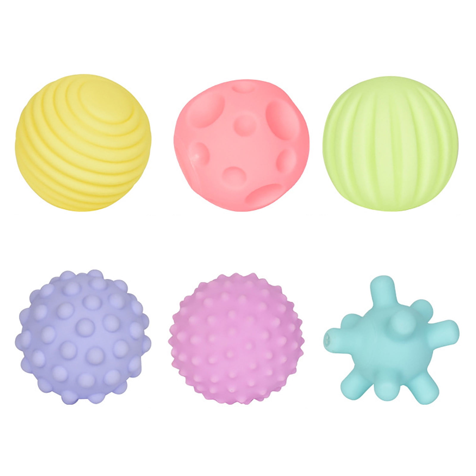 Baby 3D Tactile Soft Rubber Handball with Multi-texture for Sensory ...