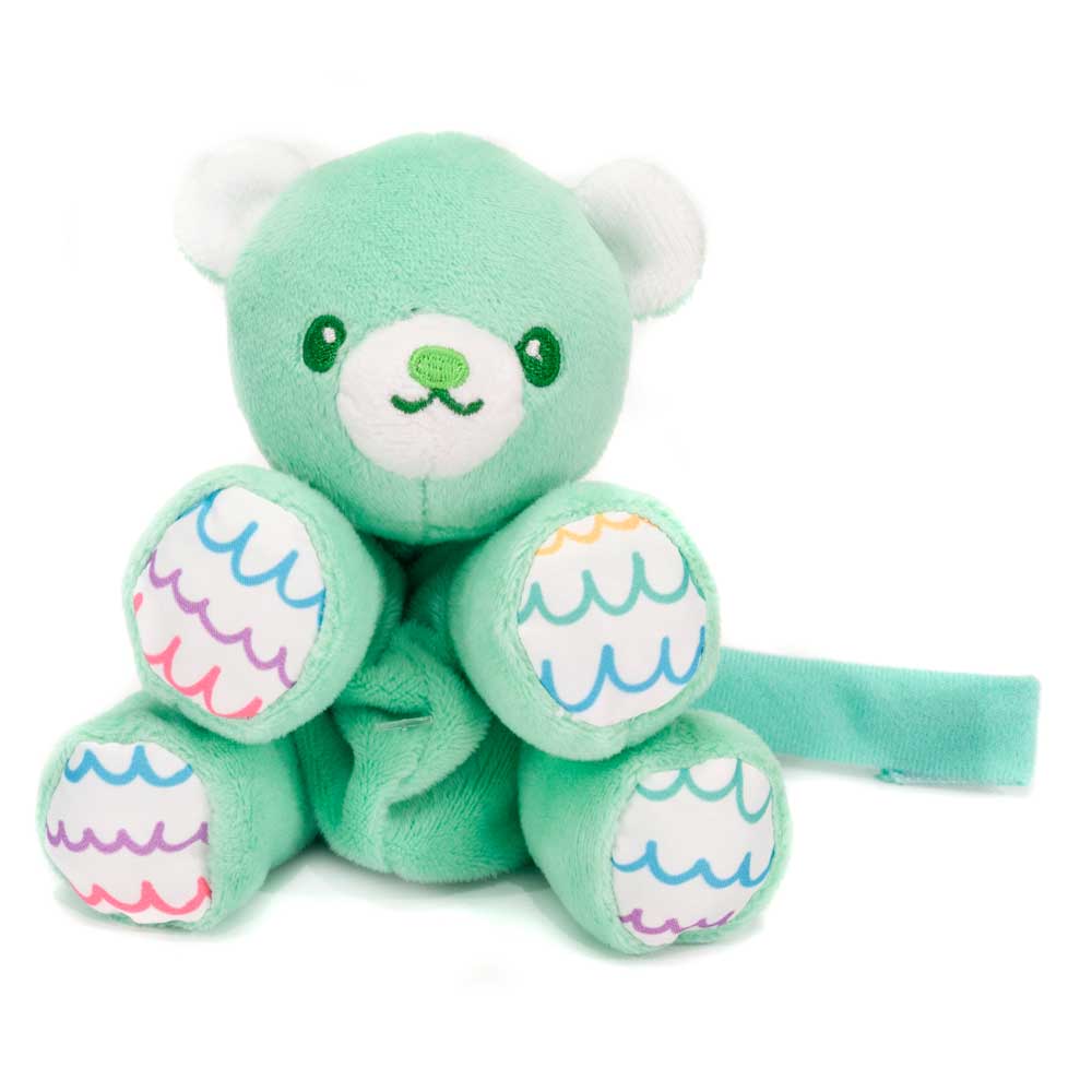 Baby 4” Floppy Body Bear Pacifier Holder - Adorable Stuffed Bear ...