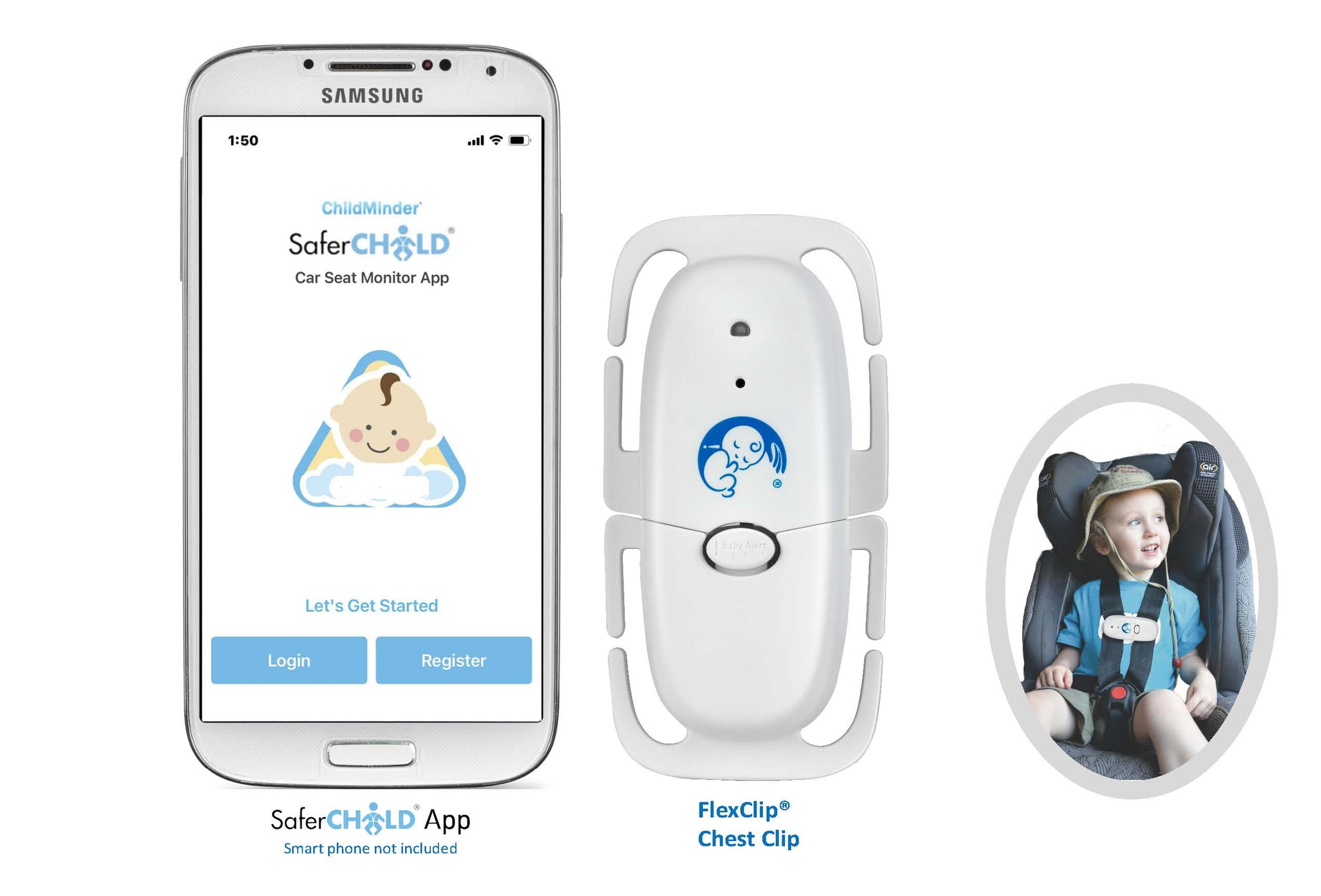 Baby Alert Safer Child FlexClip N Back-Seat Reminder - Walmart.com