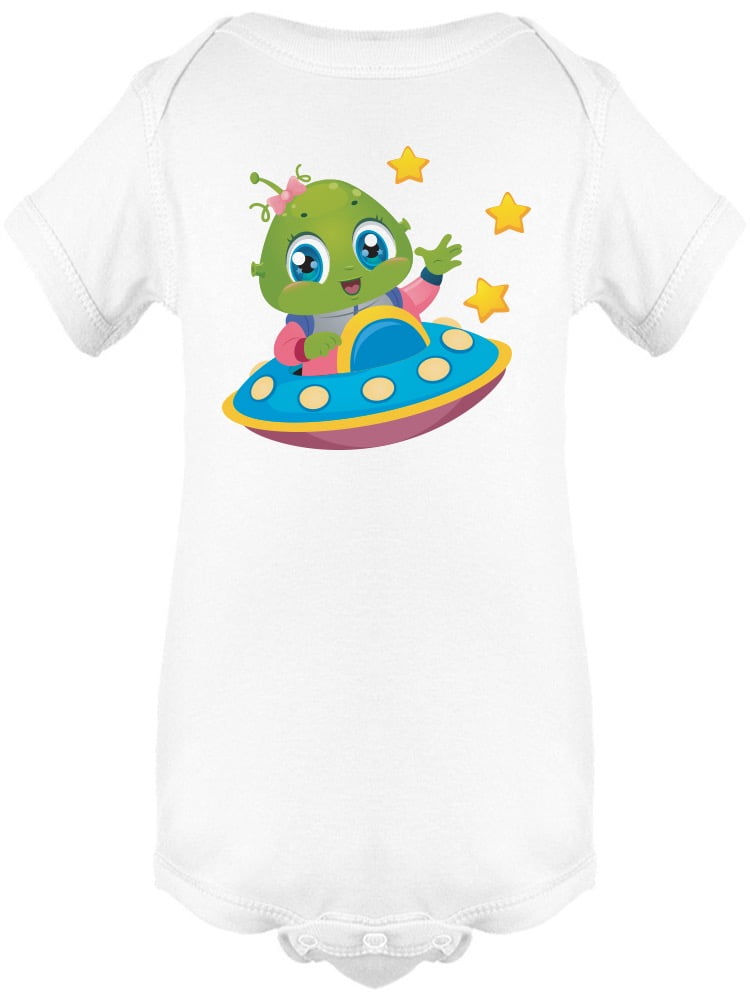 Baby Alien With Tiny Spaceship Bodysuit Baby's -Image by Shutterstock ...