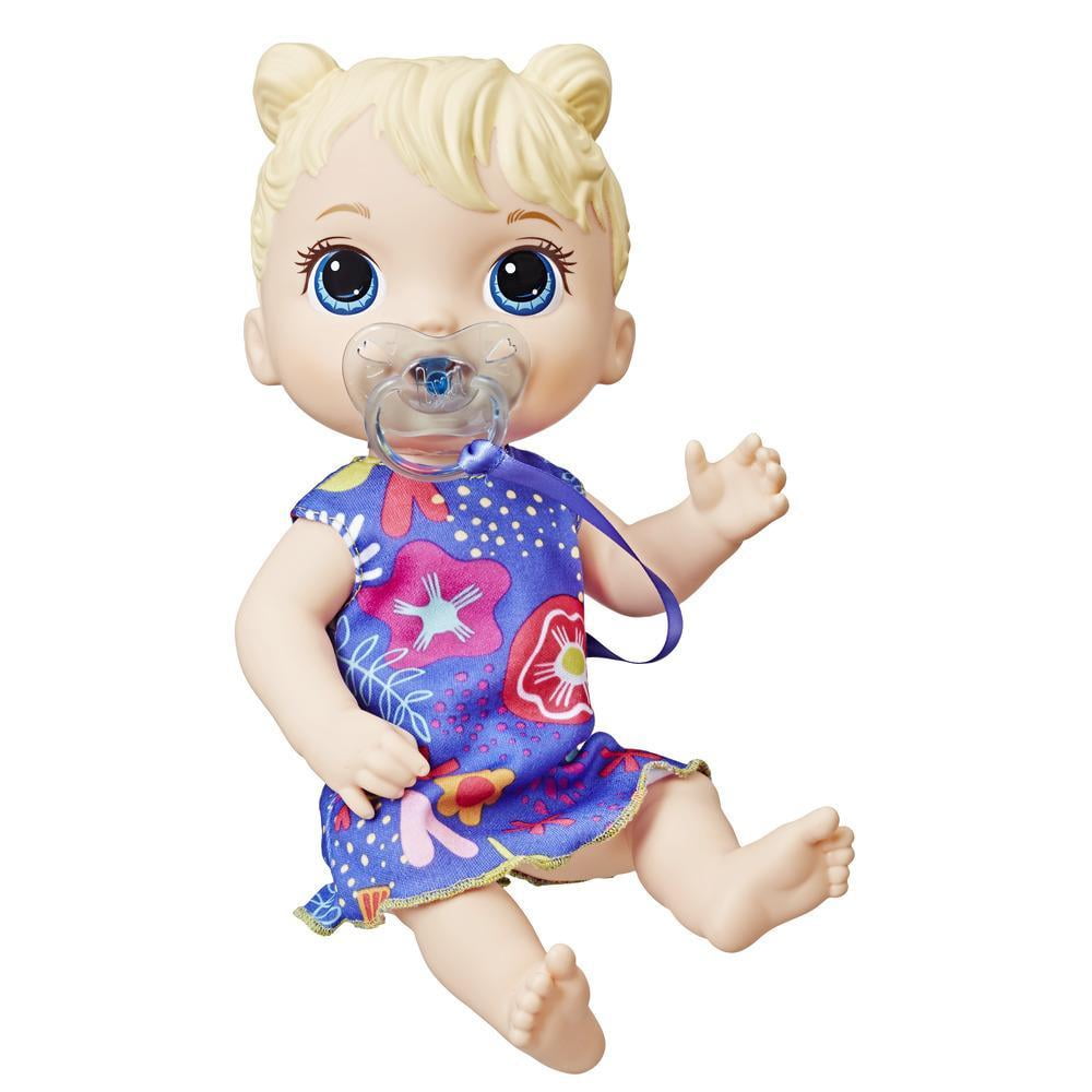 Baby Alive Baby Lil Sounds: Interactive Baby Doll - Blue Dress ...