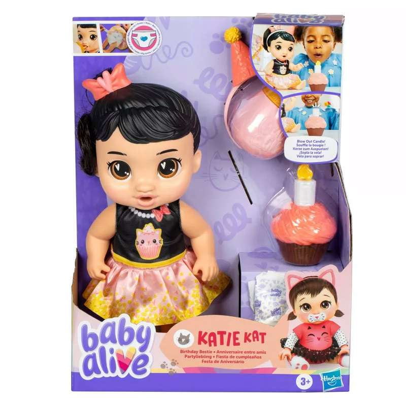 Baby Alive Birthday Bestie Katie Kat Doll - Walmart.com