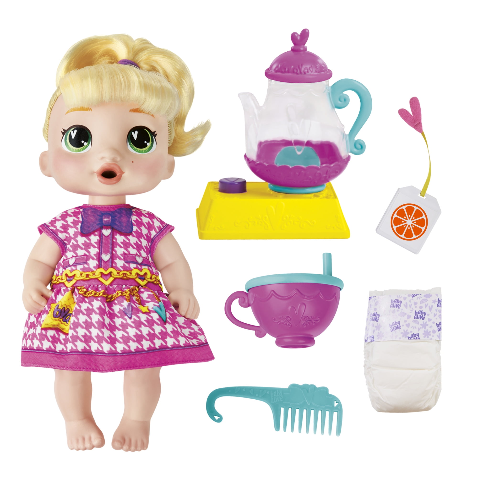 Baby Alive Bubbly Tea Party LaLa GooGoo, Blonde Hair Baby Doll, Toys ...
