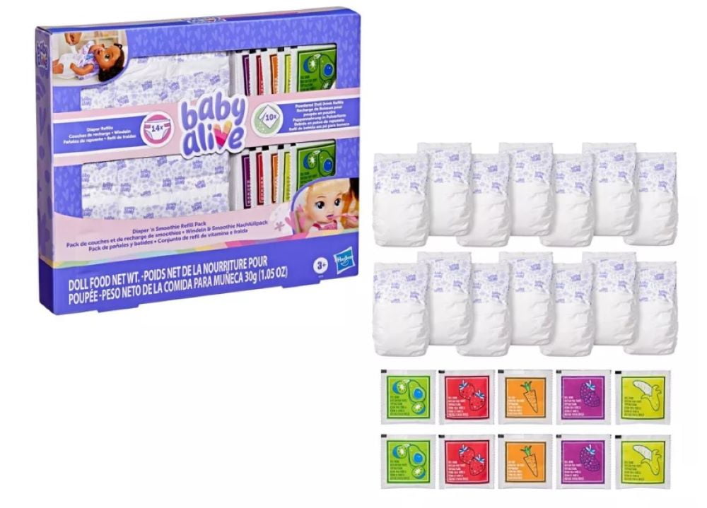 Baby Alive Diaper 'n Smoothie Refill Pack - Walmart.com
