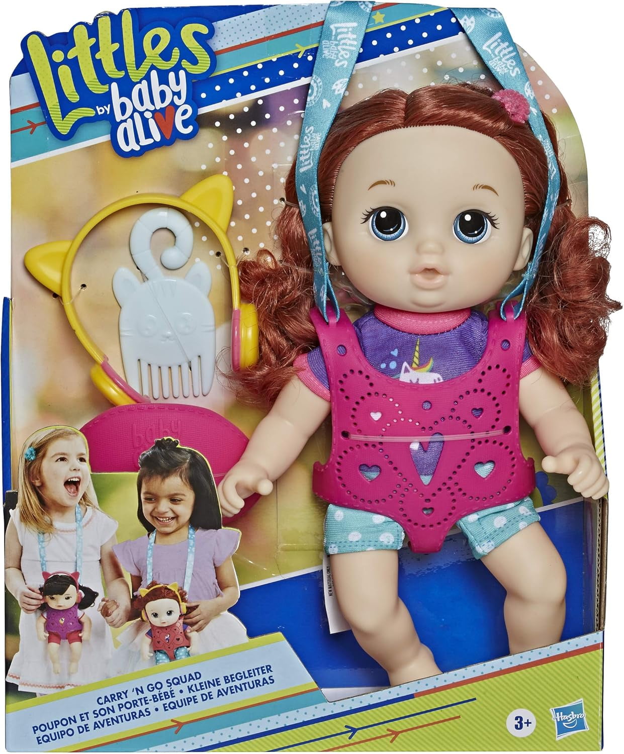 Baby Alive Littles, Carry ‘N Go Squad, Little Zoe, Red Curly Hair Doll ...