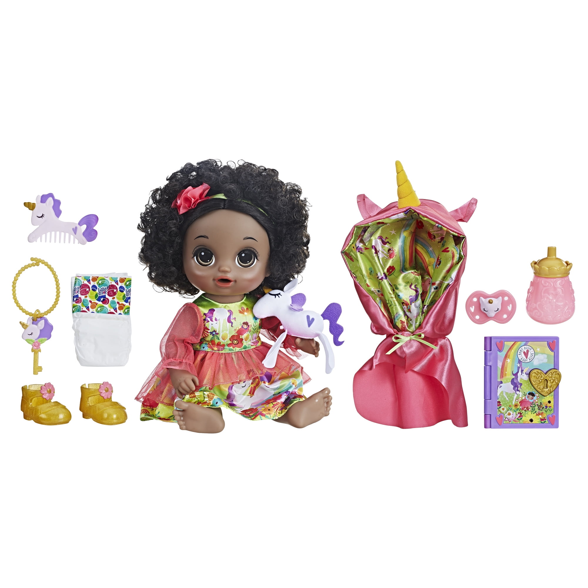 Baby Alive Once Upon a Baby: Forest Tales Forest Mia (Black Curly Hair ...