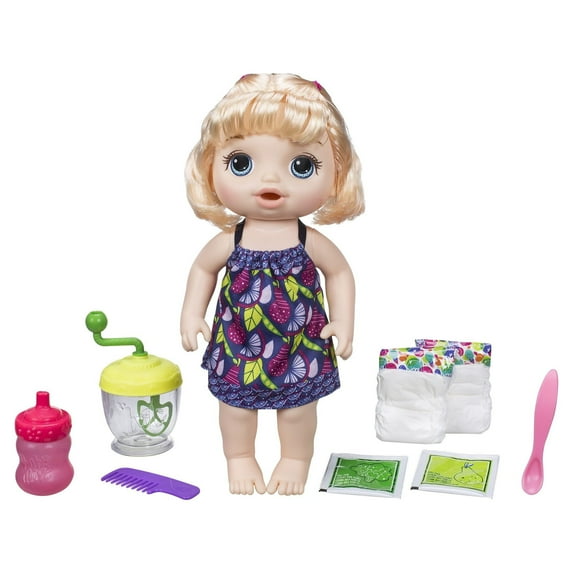 Baby Alive Sweet Spoonfuls Baby (Blonde Straight Hair) - Walmart.com