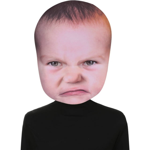 Baby Angry Face Mask Adult Halloween Accessory - Walmart.com