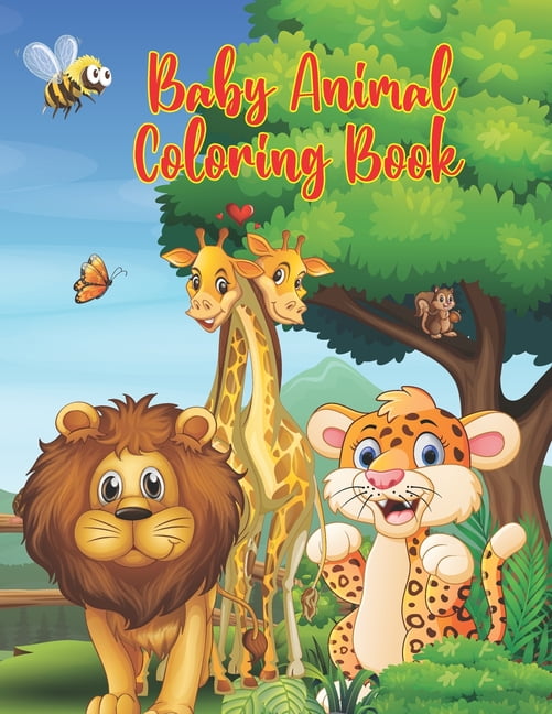 Baby Animal Coloring Book: 50 Animals for Toddler and Kids Coloring ...