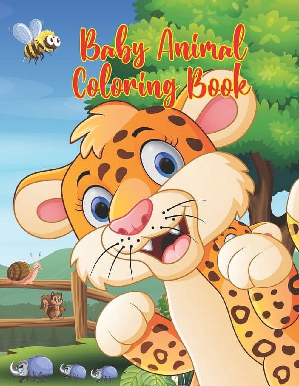 Baby Animal Coloring Book: Coloring Book for Kids Featuring 50 Adorable ...