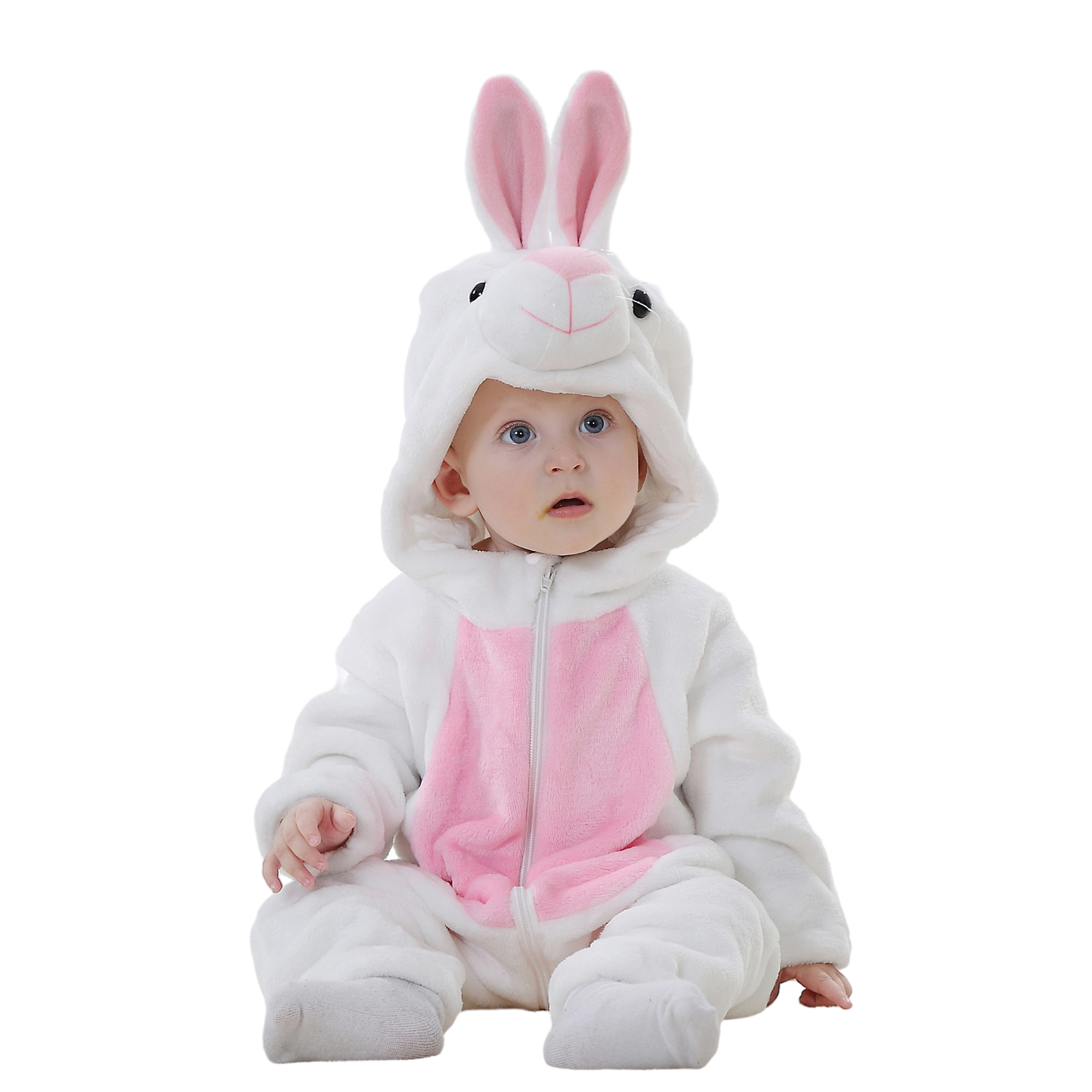 Baby Animal Halloween Costume Unisex Cartoon Hooded Romper Toddler ...