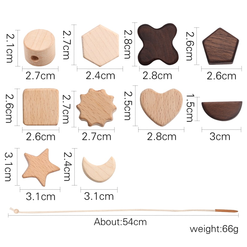 Baby Animal Threading Toys Baby Wooden Finger Exercise Toys Blocks ...