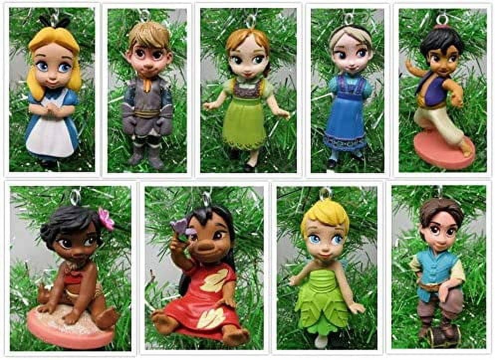 Baby Animator Christmas Tree Ornament Set with Elsa, Anna, Aladdin ...
