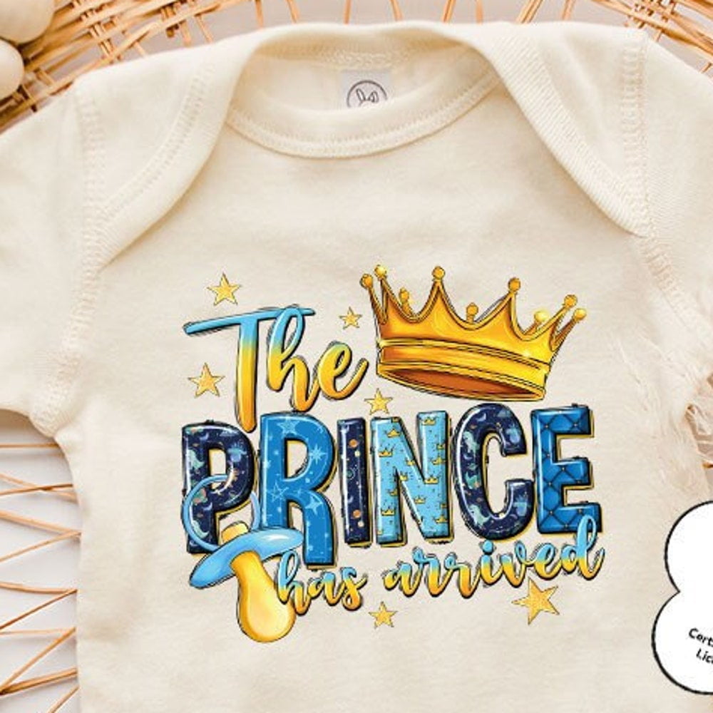 Baby Announcement Onesie, Cute Prince Bodysuit, Baby Boy Clothing ...
