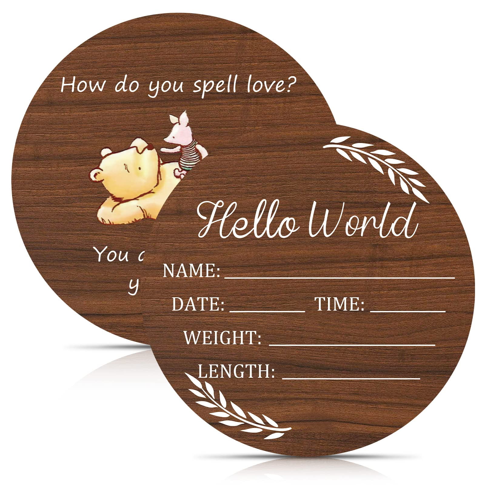 Baby Announcement Sign,Hello World Newborn Sign,Baby Name Sign,Baby ...