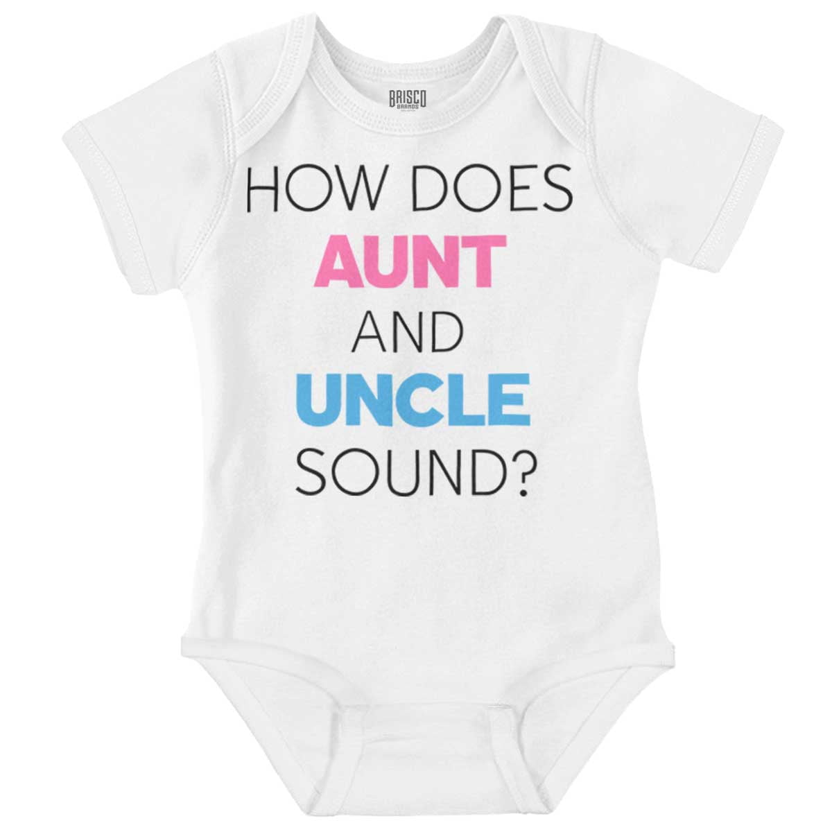 Baby Announcement Surprise Aunt Uncle Romper Boys or Girls Infant Baby ...