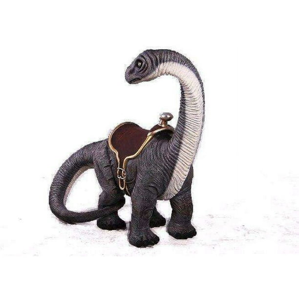 Baby Apatosaurus Dinosaur With Saddle Life Size Statue - Walmart ...