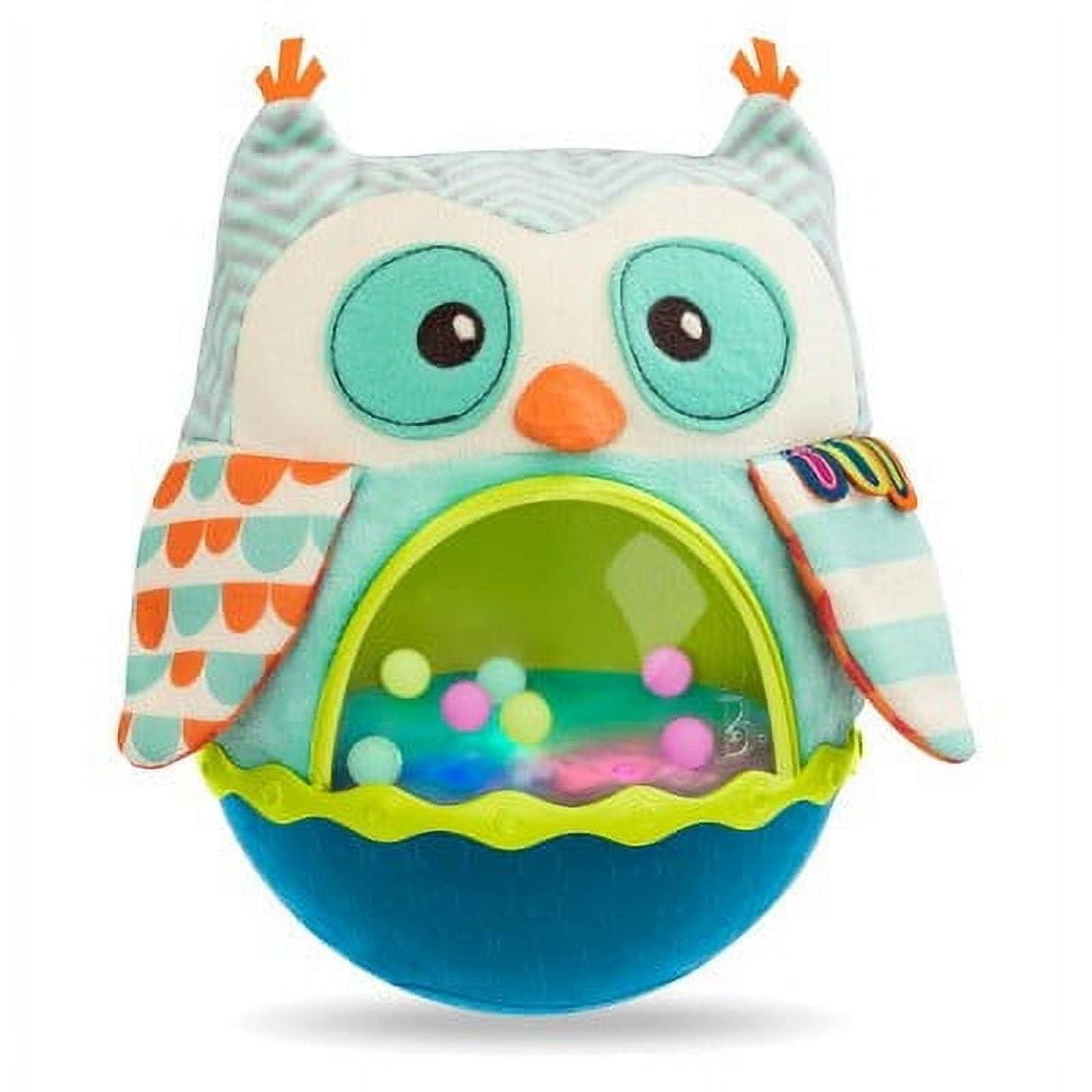 Baby B Roly-Poly Baby Toy Owl Be Back Metal Polyester, Plastic 5.22 x 5.22 x 7.00" - Walmart.com