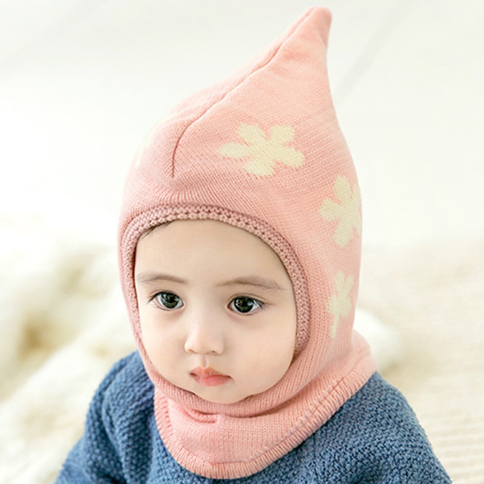 Baby Balaclava Hat Scarf Earflap Set 2 in 1 Boys Girls Thermal Fleece ...