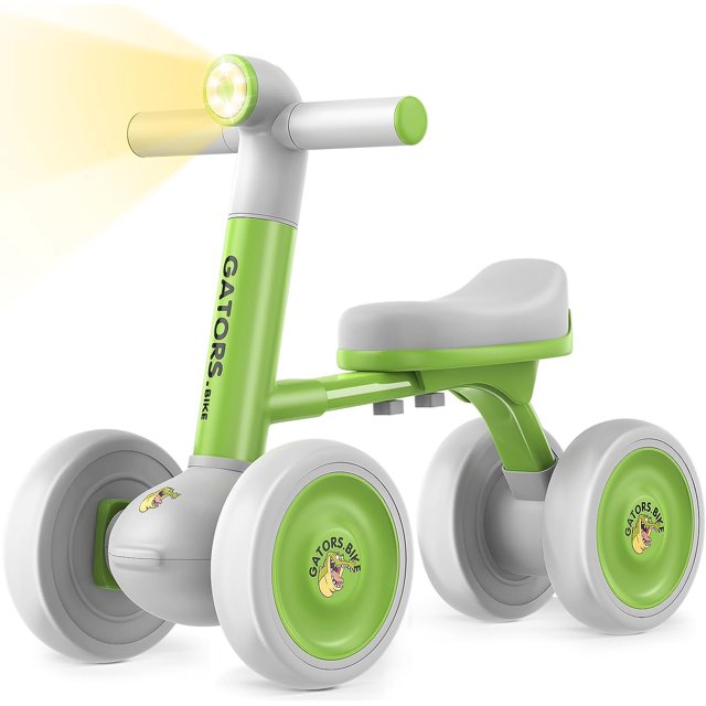 Walmart Baby Balance Bike, 4-Wheel Walker with LED Light, First ...