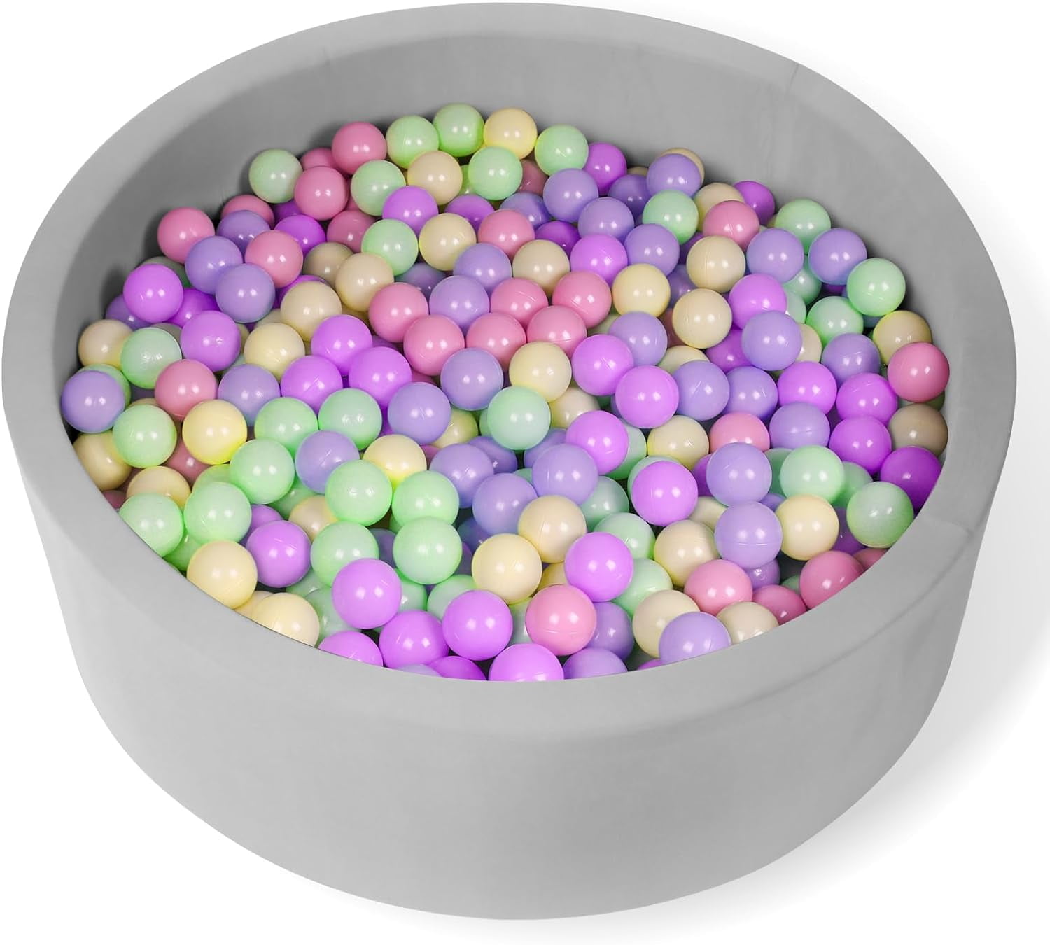 Baby Ball Pit for Balls 35.4" x 11.8" Round Foam Ball Pits for Kids ...