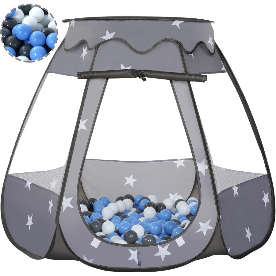 Baby Ball Pit for Toddler with Balls, Kids Pop Up Play Tent for Girls ...