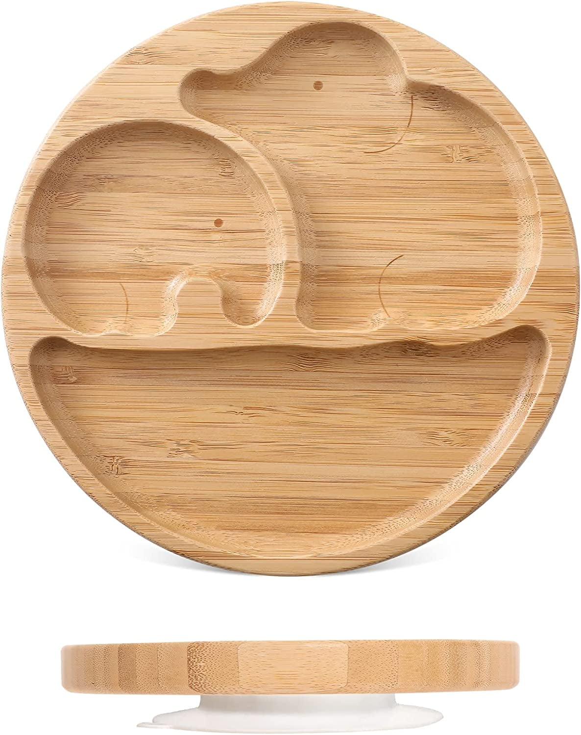 Baby Bamboo Suction Plates , Baby Food Dishes Feeding for Led Weaning ...