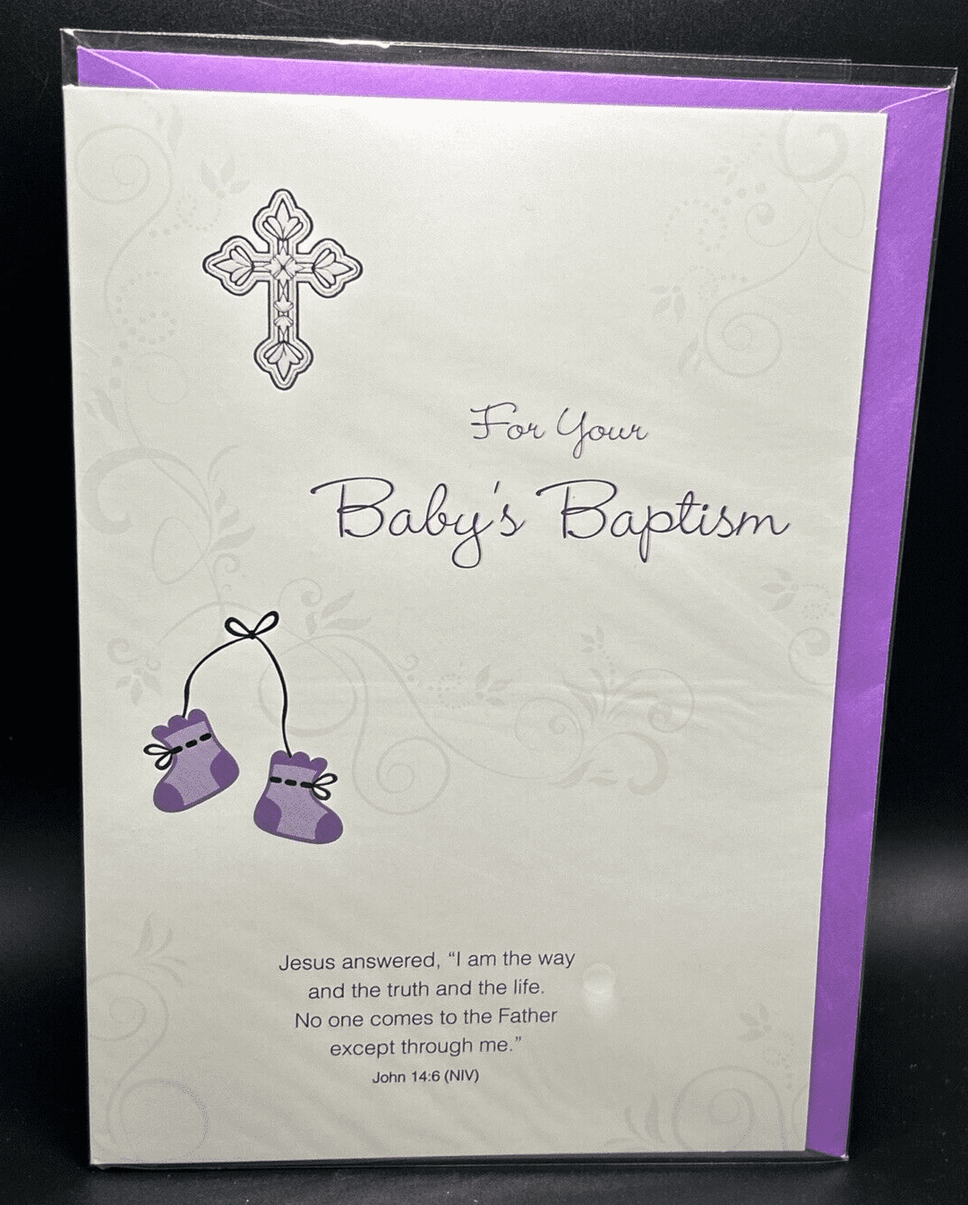 Baby Baptism Greeting Card w/Envelope - Walmart.com