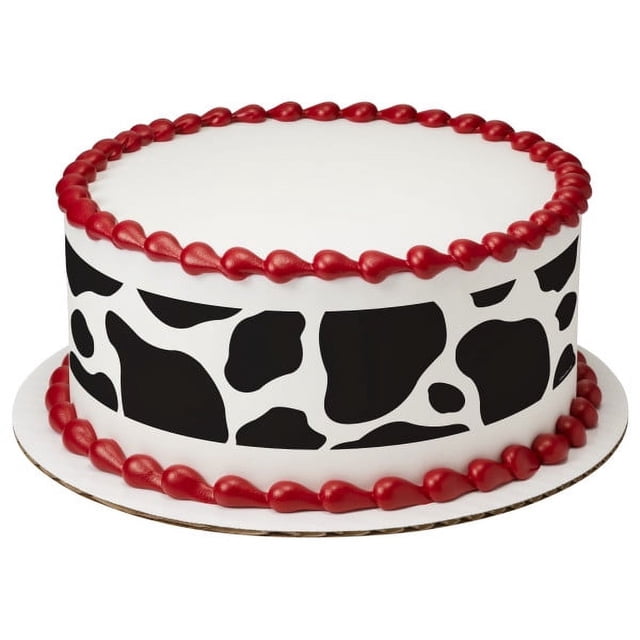 Baby Barnyard Black & White 3 Strips Edible Frosting Photo Cake Border ...