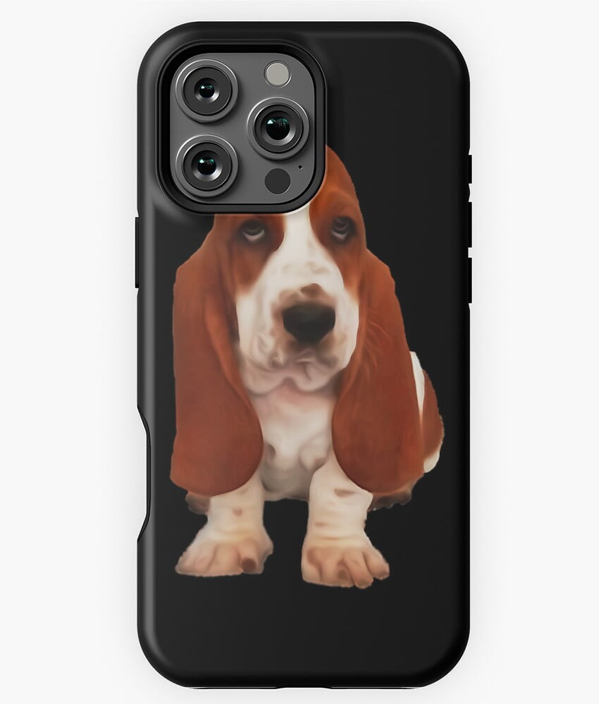Baby Basset Hound Adorable Puppy Phone Case for iPhone 16 15 14 13 12 ...
