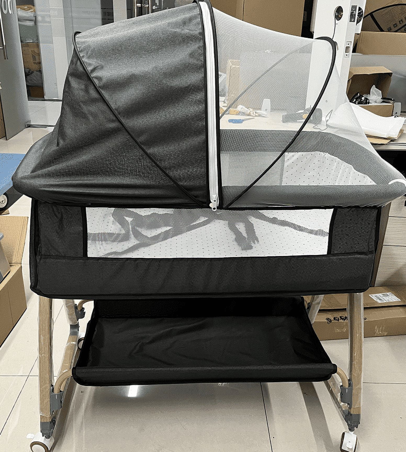 Baby Bassinet, Novashion Bedside Bassinet for Baby, 4 in 1 Portable ...