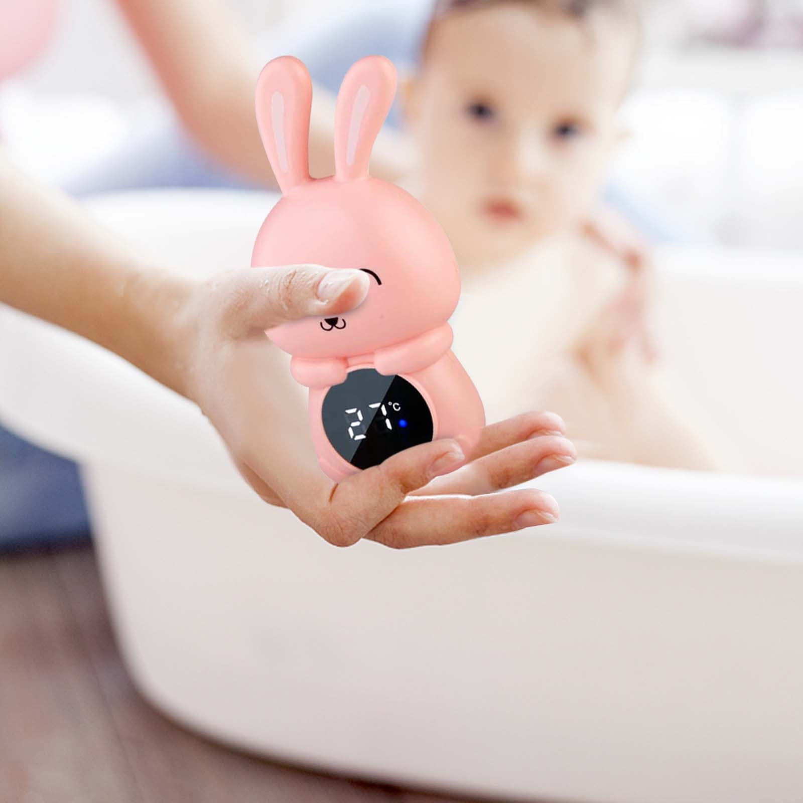 Baby Bath Electronic Penguin Shaped Floating Temperature Monitor with LED Display for Safe ...
